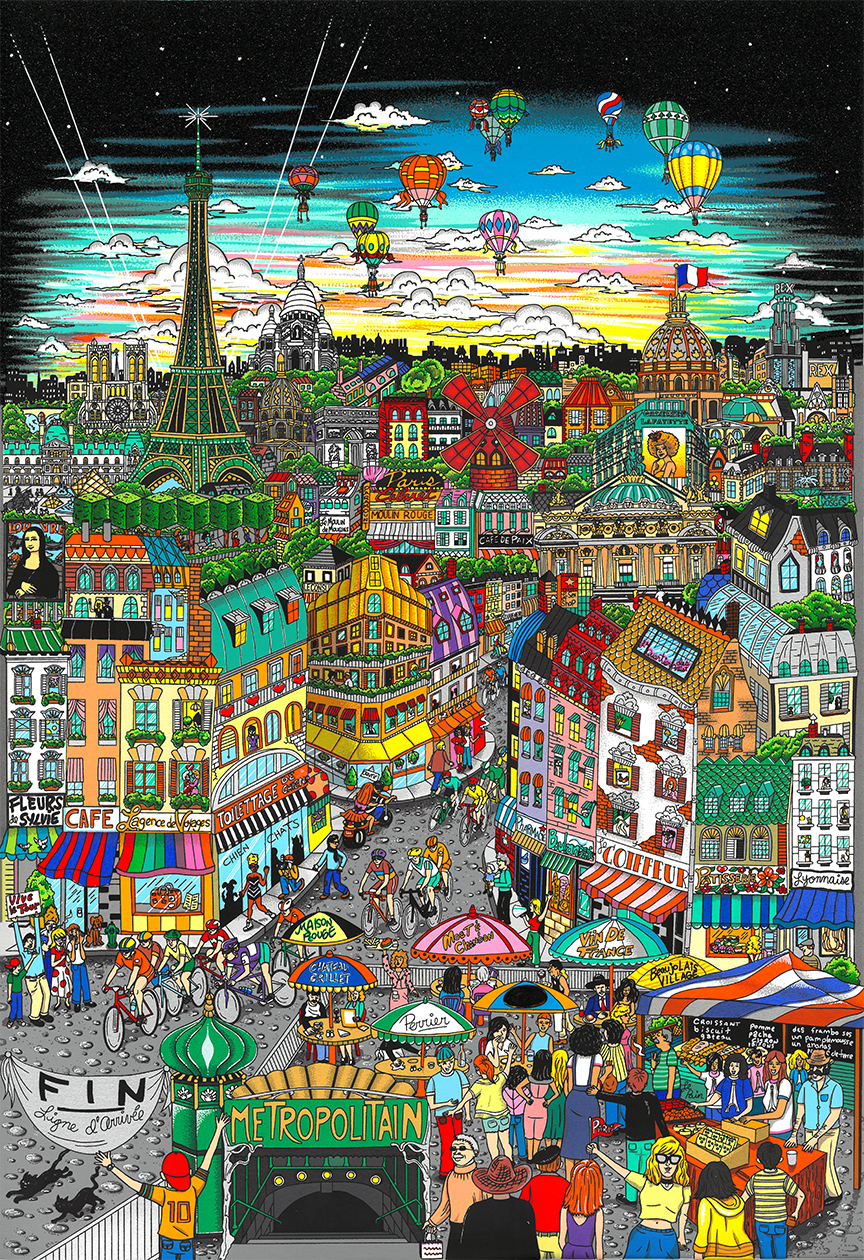 Charles FAZZINO - Artiste américain - Pop Art 3D - Galerie saint martin