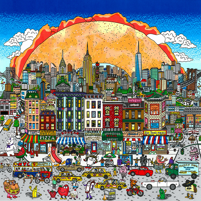 Charles FAZZINO - Artiste américain - Pop Art 3D - Galerie saint martin